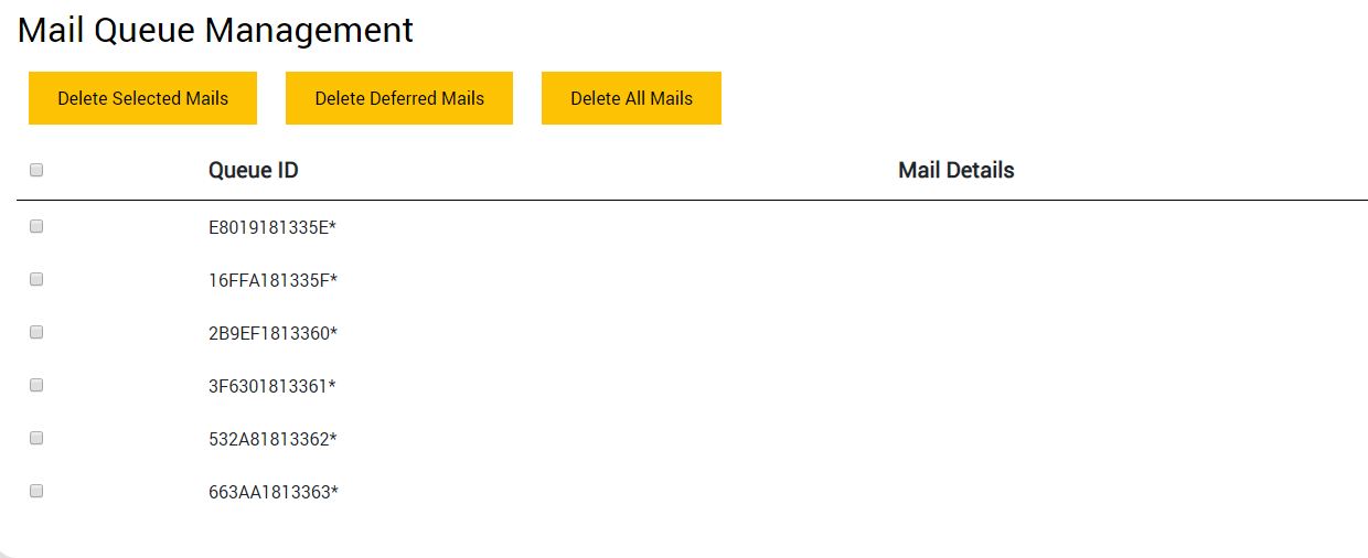 OVIpanel Mail Queue Management